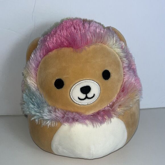 Squishmallows | Toys | Squishmallow Leonard The Lion Rainbow Mane Plush ...
